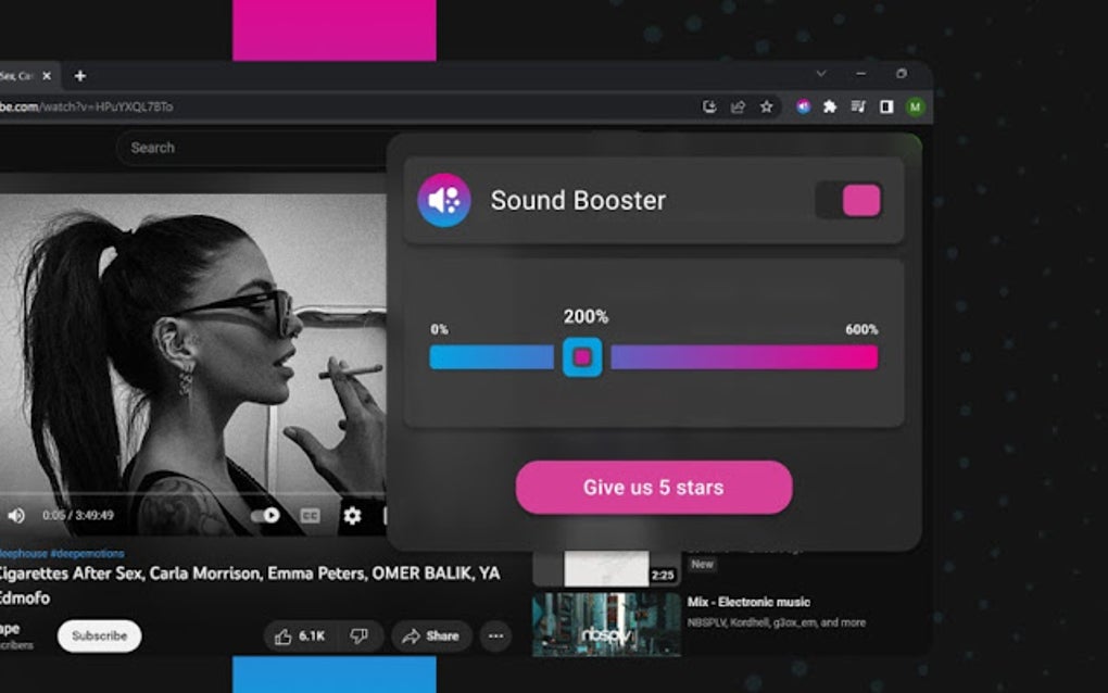 Volume Booster para Google Chrome - Extensión Descargar