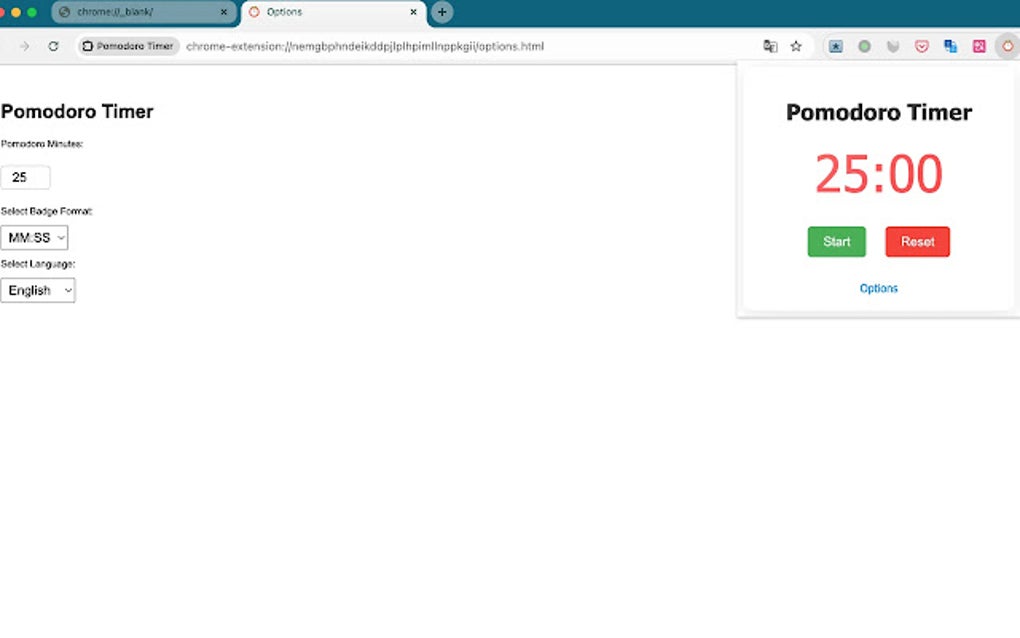 Pomodoro Timer for Google Chrome - Extension Download