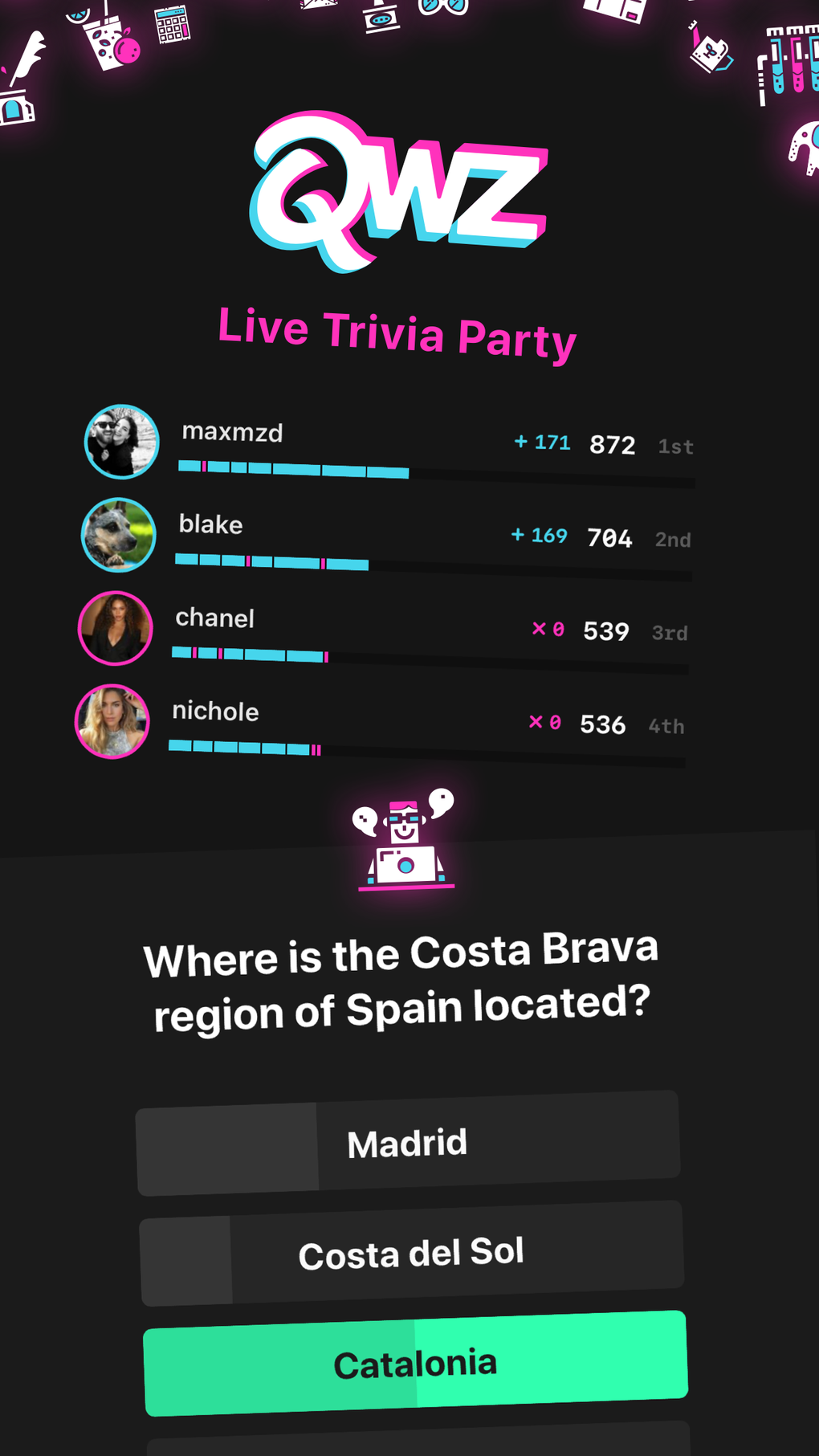 QWZ: Live Trivia Party for iPhone - Download