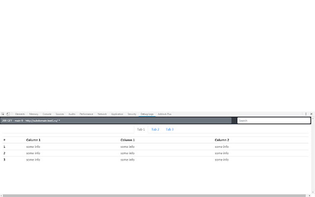 Debug Panel for Google Chrome - Extension Download