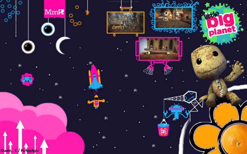 Little Big Planet theme untuk Windows - Unduh