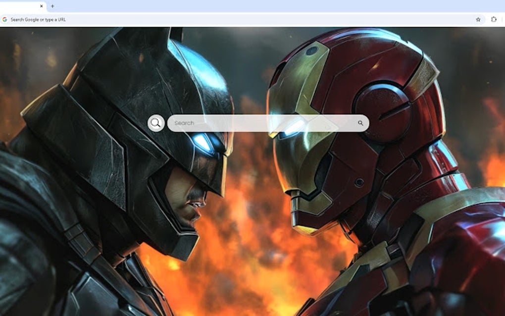 Iron Man vs Batman Live Wallpaper para Google Chrome - Extensión Descargar