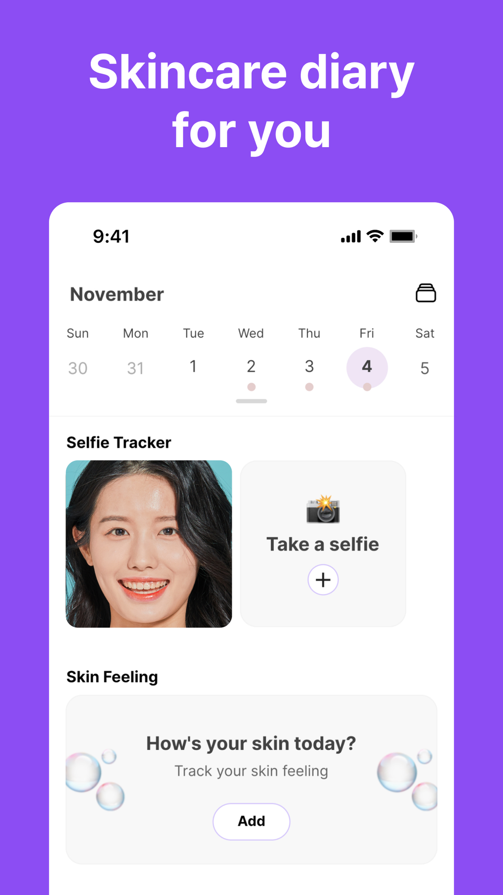 Skinlog skin diary analysis para iPhone - Download