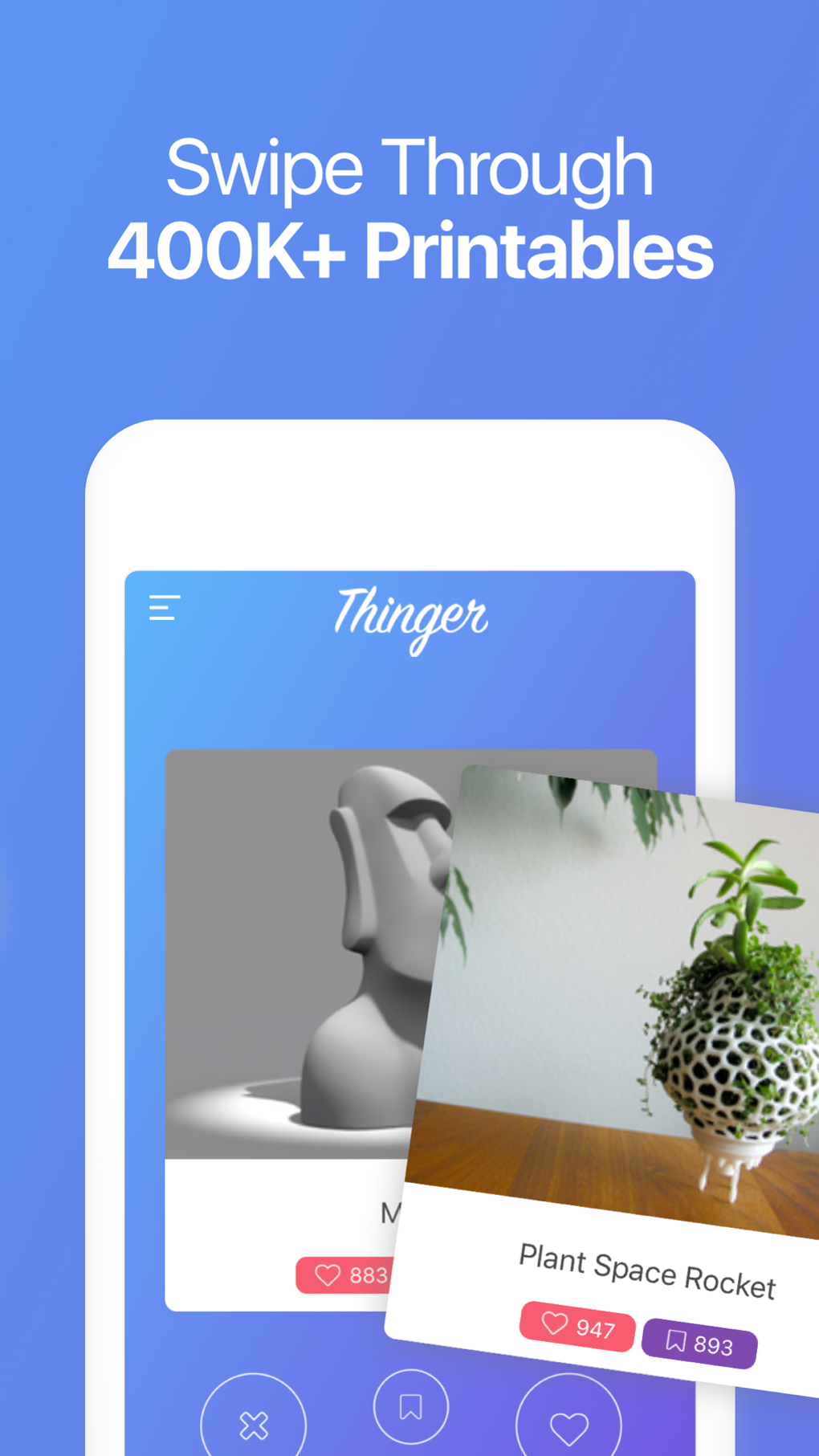 Thinger - 3D Printing Models for iPhone - Download