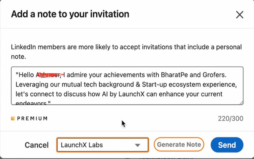 EngageX: The LinkedIn Plugin for Personalized Outreach para Google Chrome - Extensión Descargar