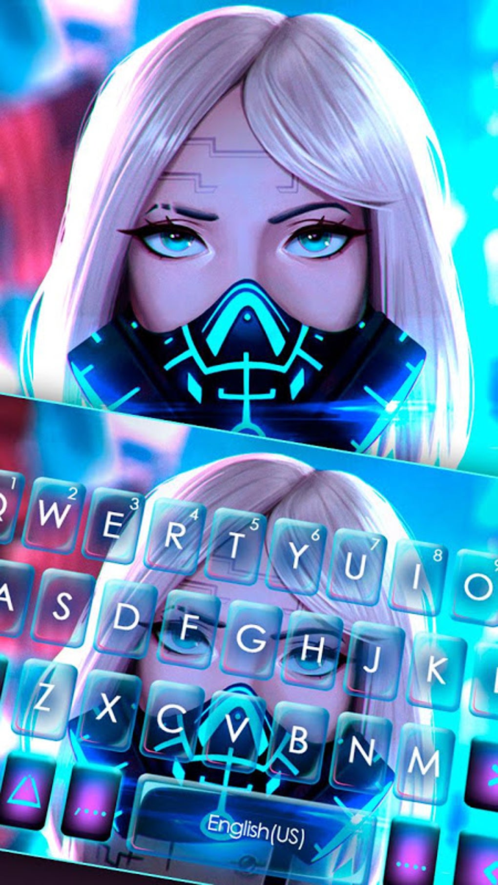 Android için Cyber Punk Girl Keyboard Theme APK - İndir