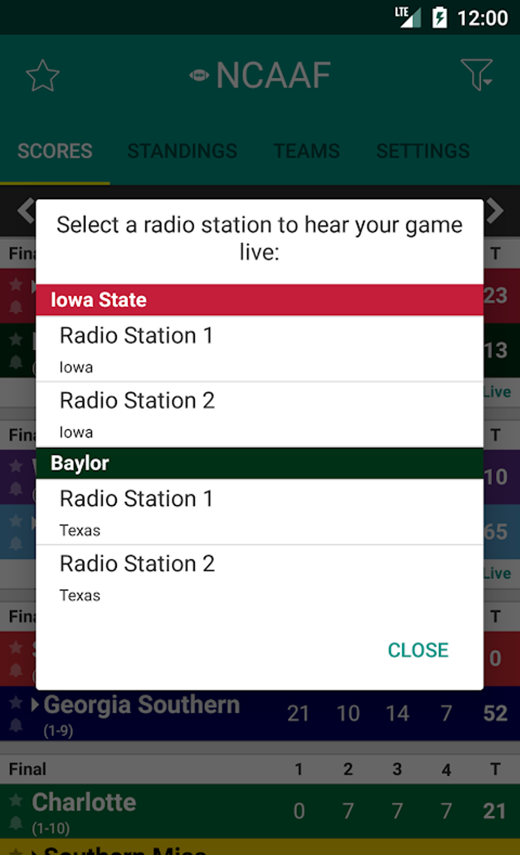 College Football Radio APK for Android - Download