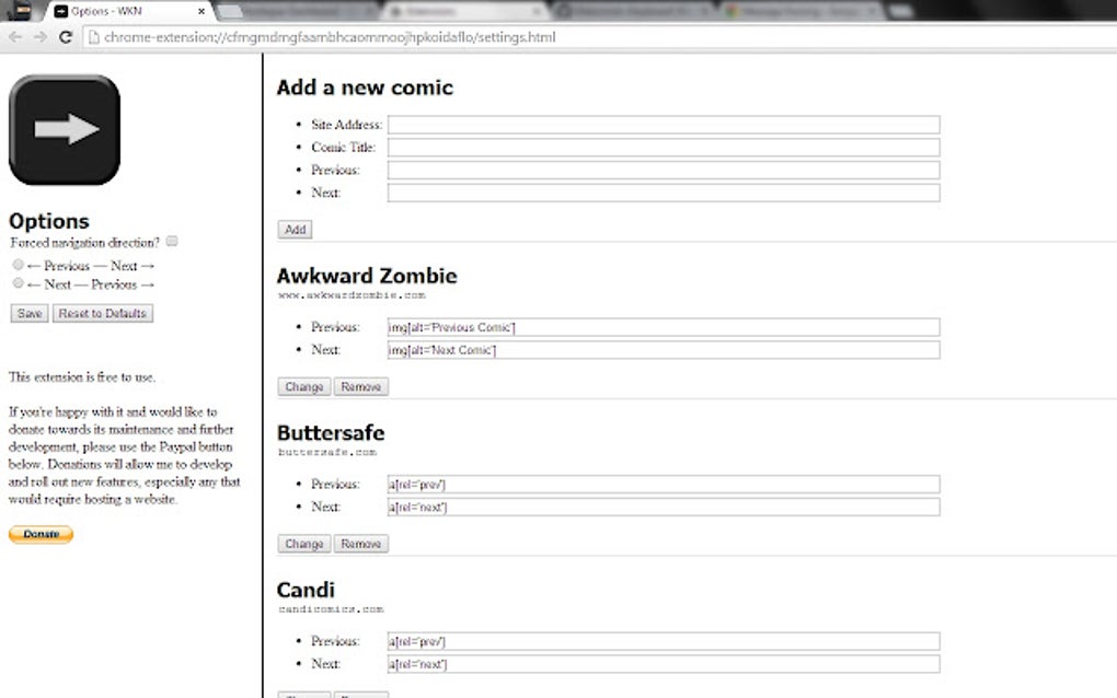 Webcomic Keyboard Navigation for Google Chrome - Extension Download Webcomic Keyboard Navigation for Google Chrome - Extension Download