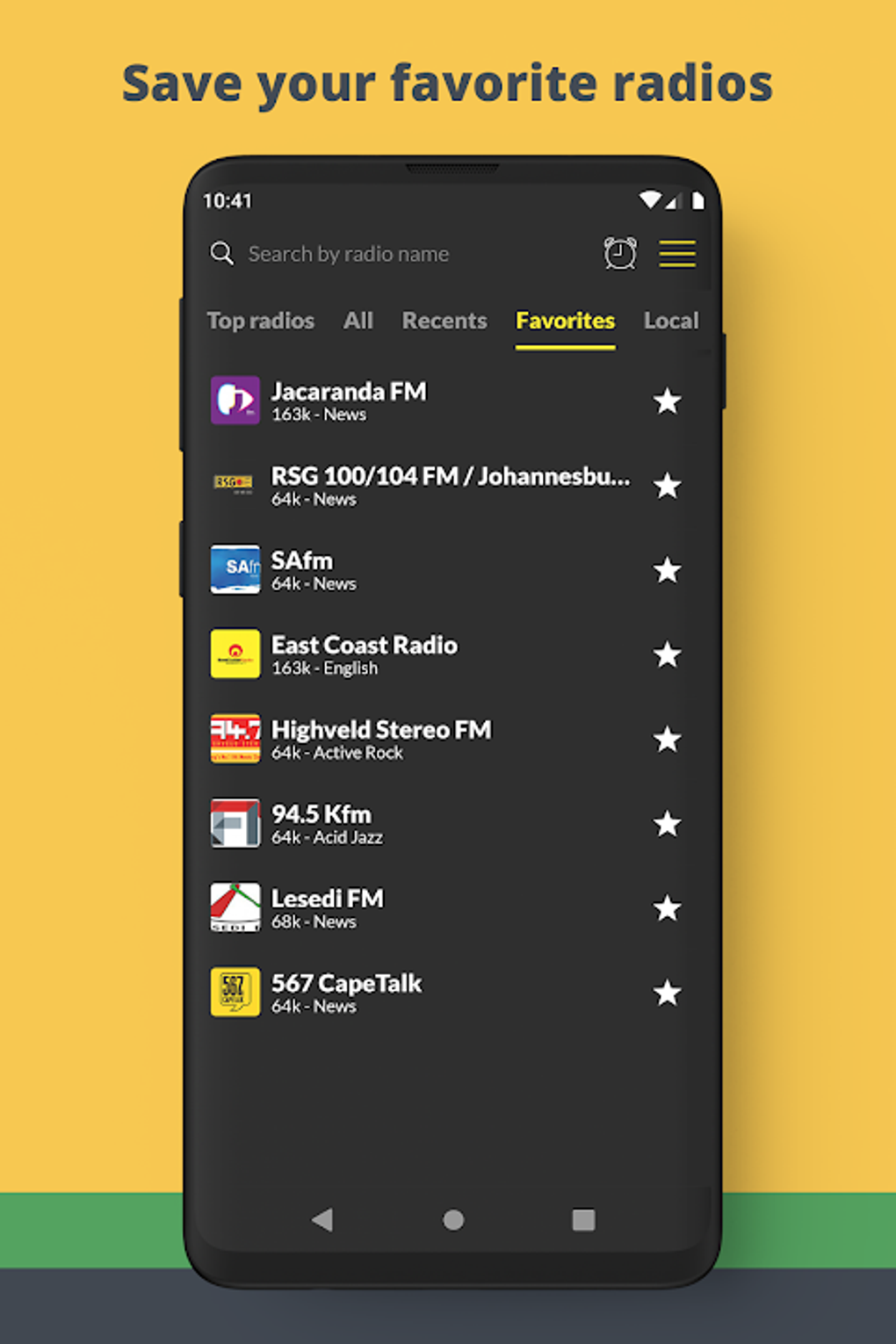 Android 용 Radio South Africa: Radio FM Free, Free Radio App APK - 다운로드