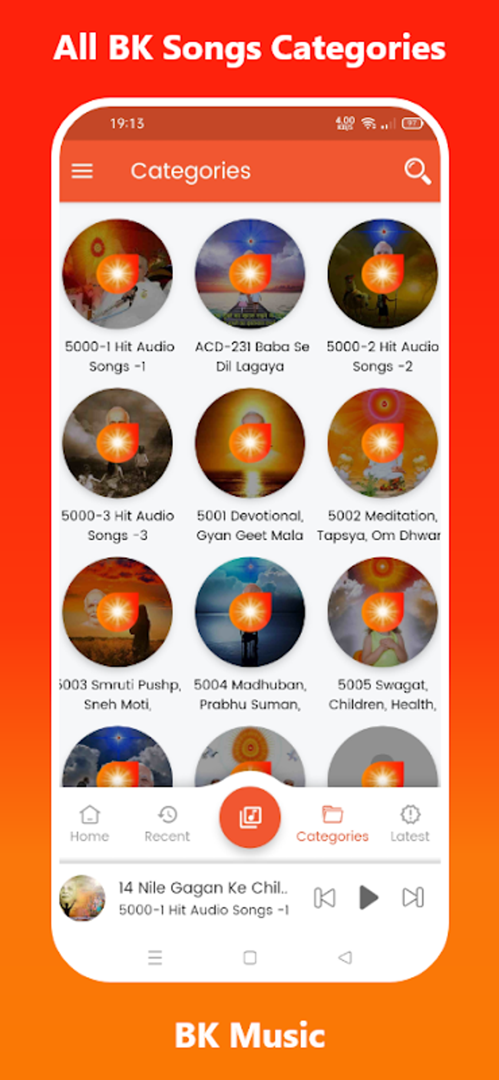 BK Music - 3500+ BK Songs in one Place para Android - Descargar