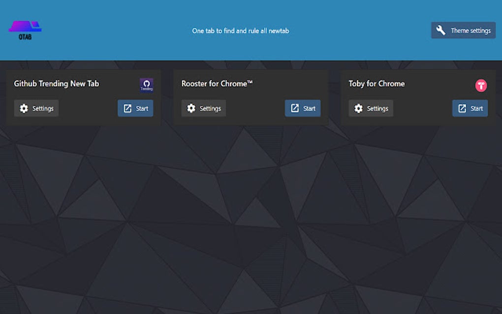 OTab สำหรับ Google Chrome - ส่วนขยาย ดาวน์โหลด