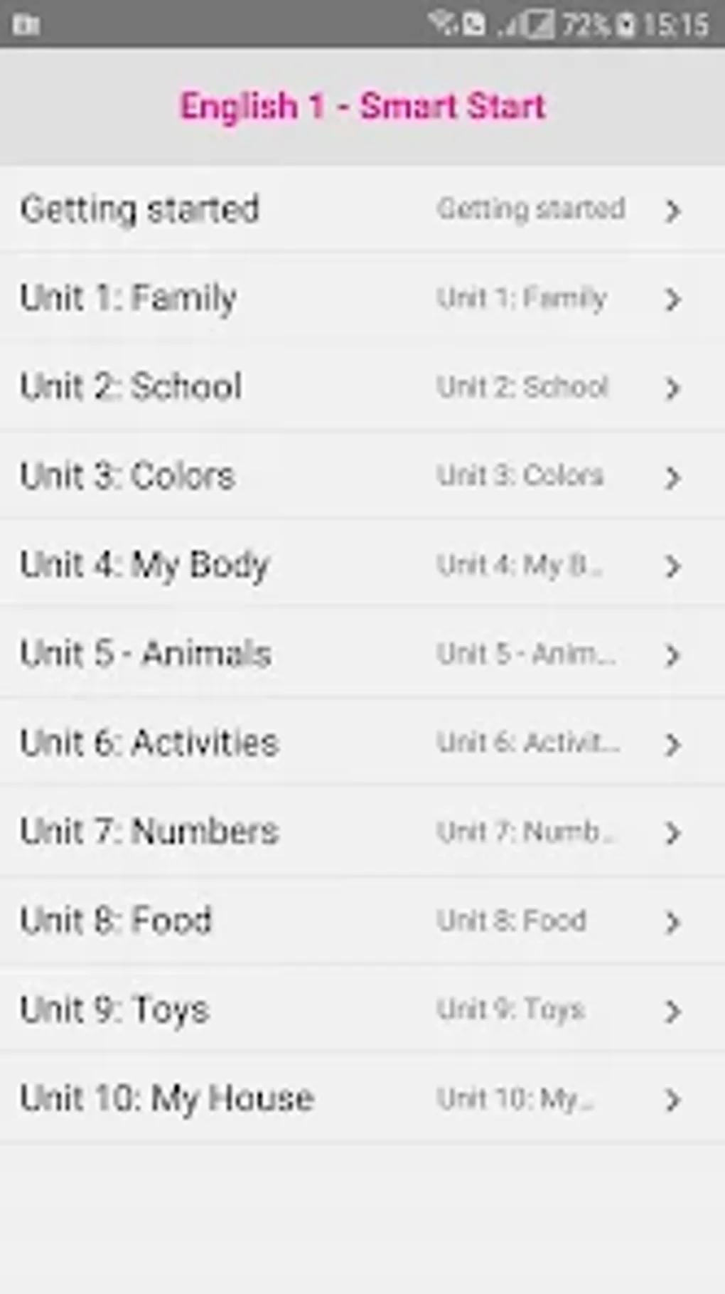 English 1 Smart Start ref book for Android - Download