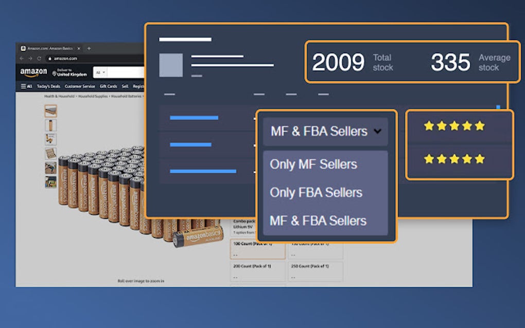AMZScout Stock Stats - Amazon Stock Level Spy for Google Chrome ...