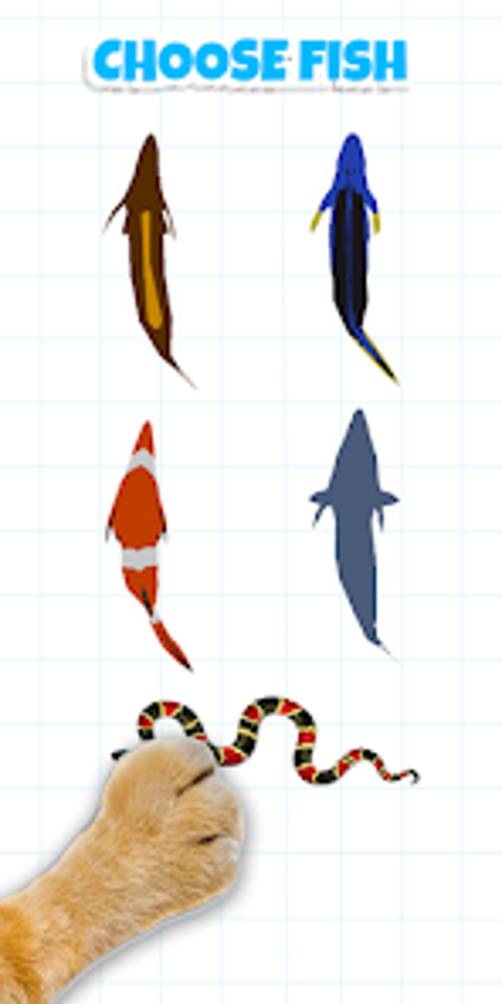 Android için For cat - catch the fish 3D - İndir