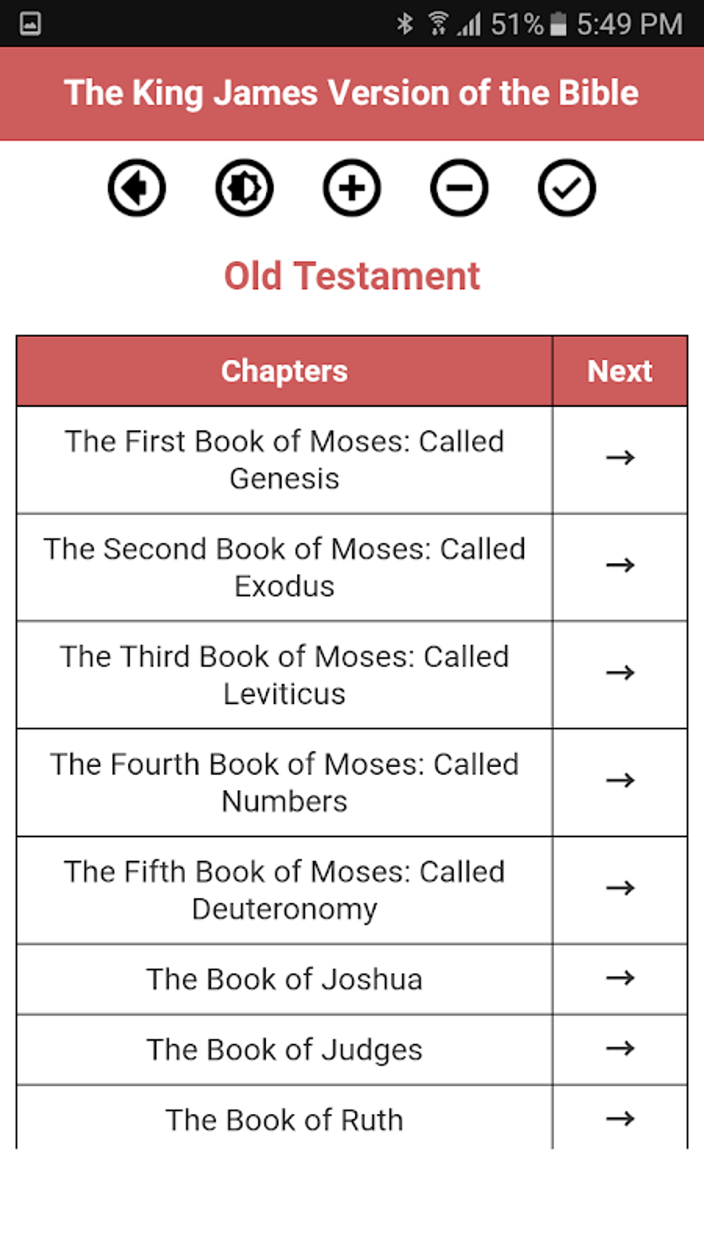 The King James Version of the Bible (Free) for Android - Download
