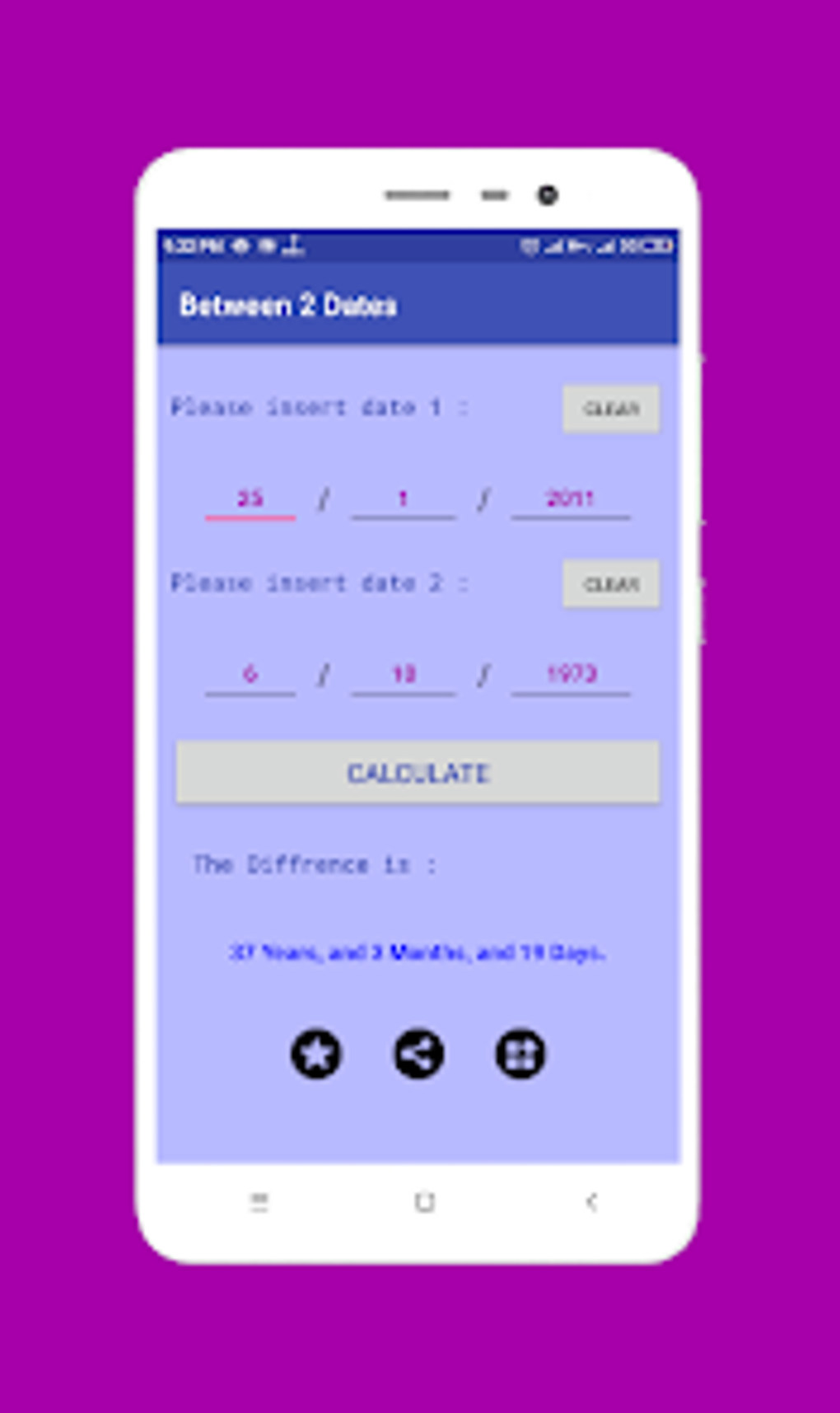 Between 2 Dates Android 