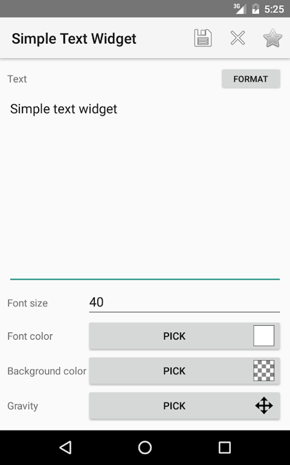 Simple Text Widget APK สำหรับ Android - ดาวน์โหลด