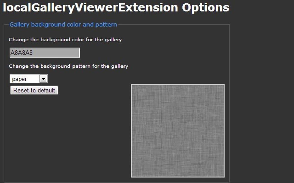 LocalGalleryViewerExtension for Google Chrome - Extension Download