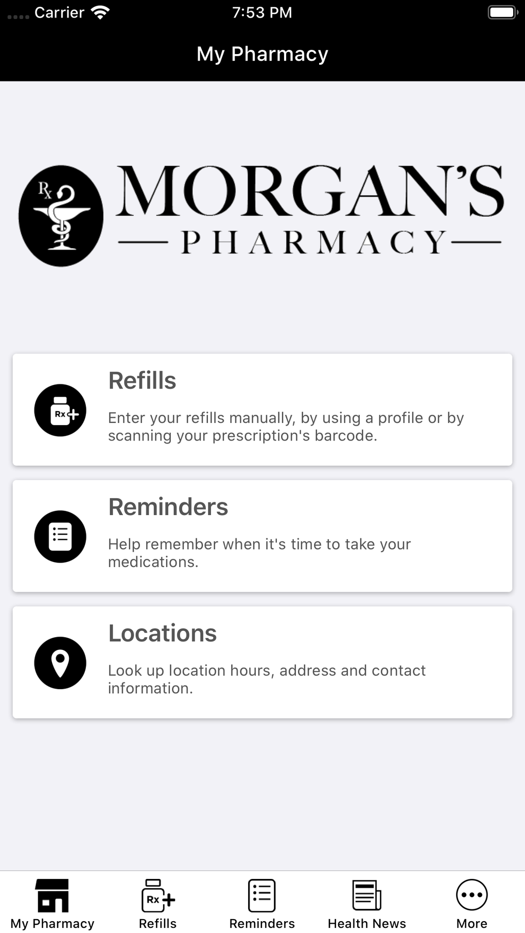 Morgans Pharmacy for iPhone - Download