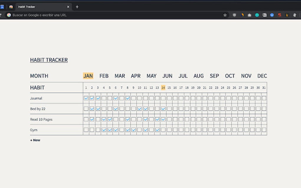 Habit Tracker for Google Chrome - 拡張機能 無料・ダウンロード