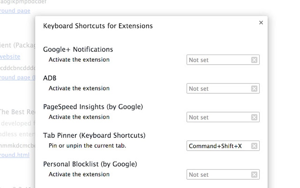 Tab Pinner (Keyboard Shortcuts) for Google Chrome - Extension Download