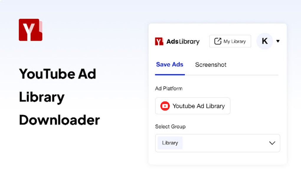 YouTube Ad Library Downloader pour Google Chrome - Extension Télécharger