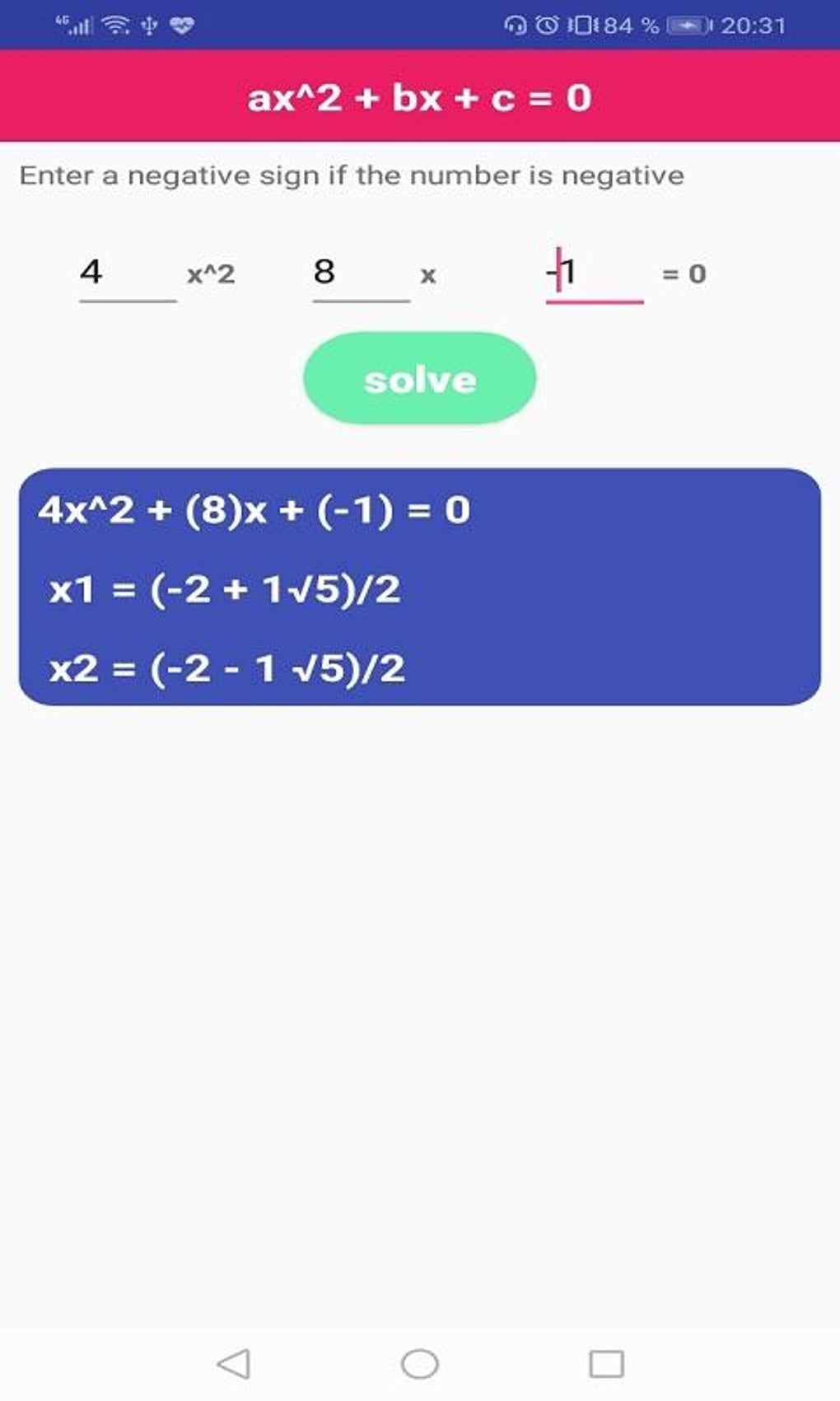 Equation Solver APK For Android Download
