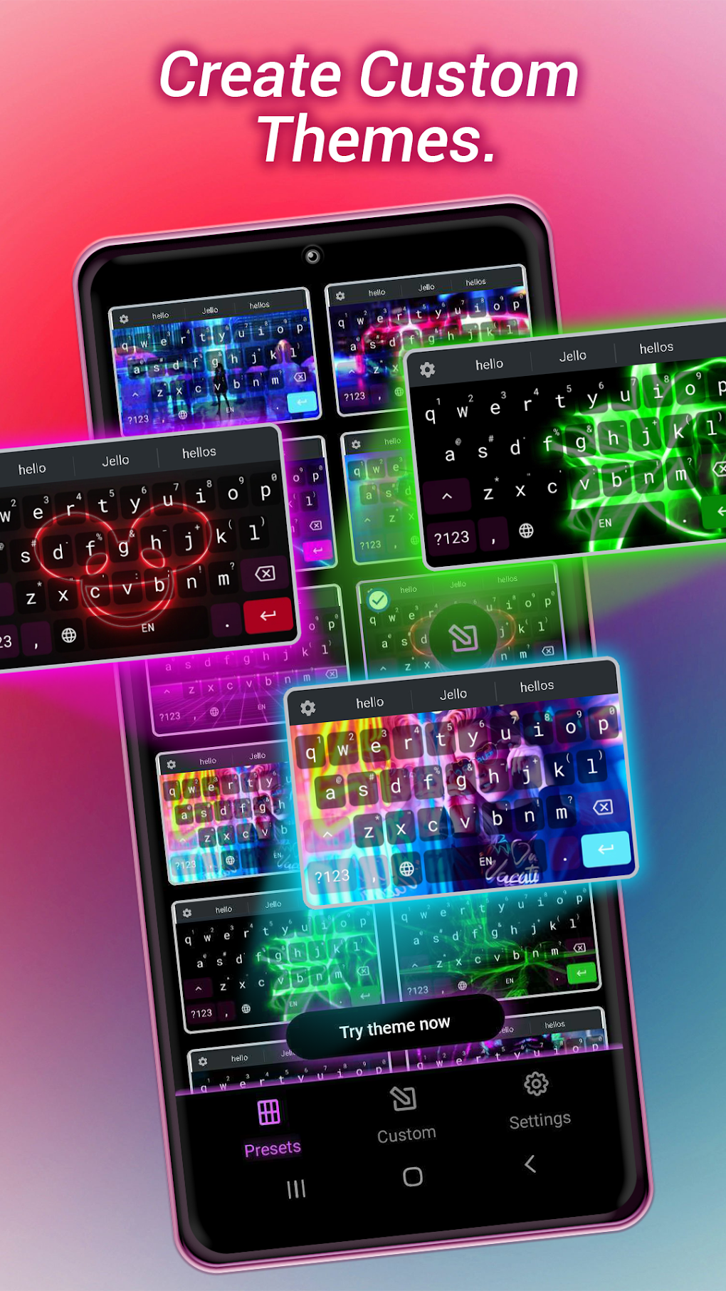 Keyboard Customizable Themes para Android - Descargar