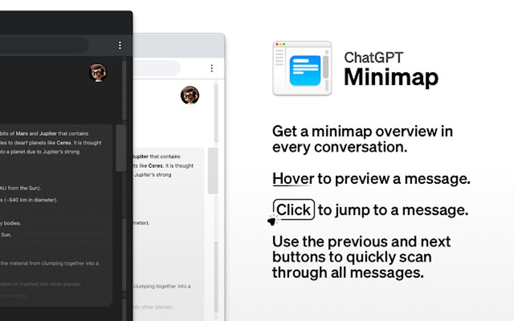 ChatGPT Minimap para Google Chrome - Extensão Download