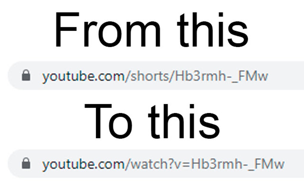YT Short to Video para Google Chrome - Extensión Descargar