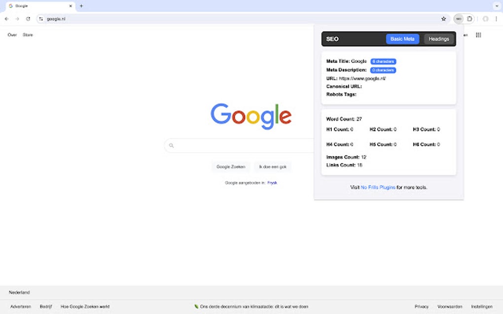 SEO Website Scanner: Meta Info, Headings, Word Count, etc. สำหรับ Google Chrome - ส่วนขยาย ดาวน์โหลด