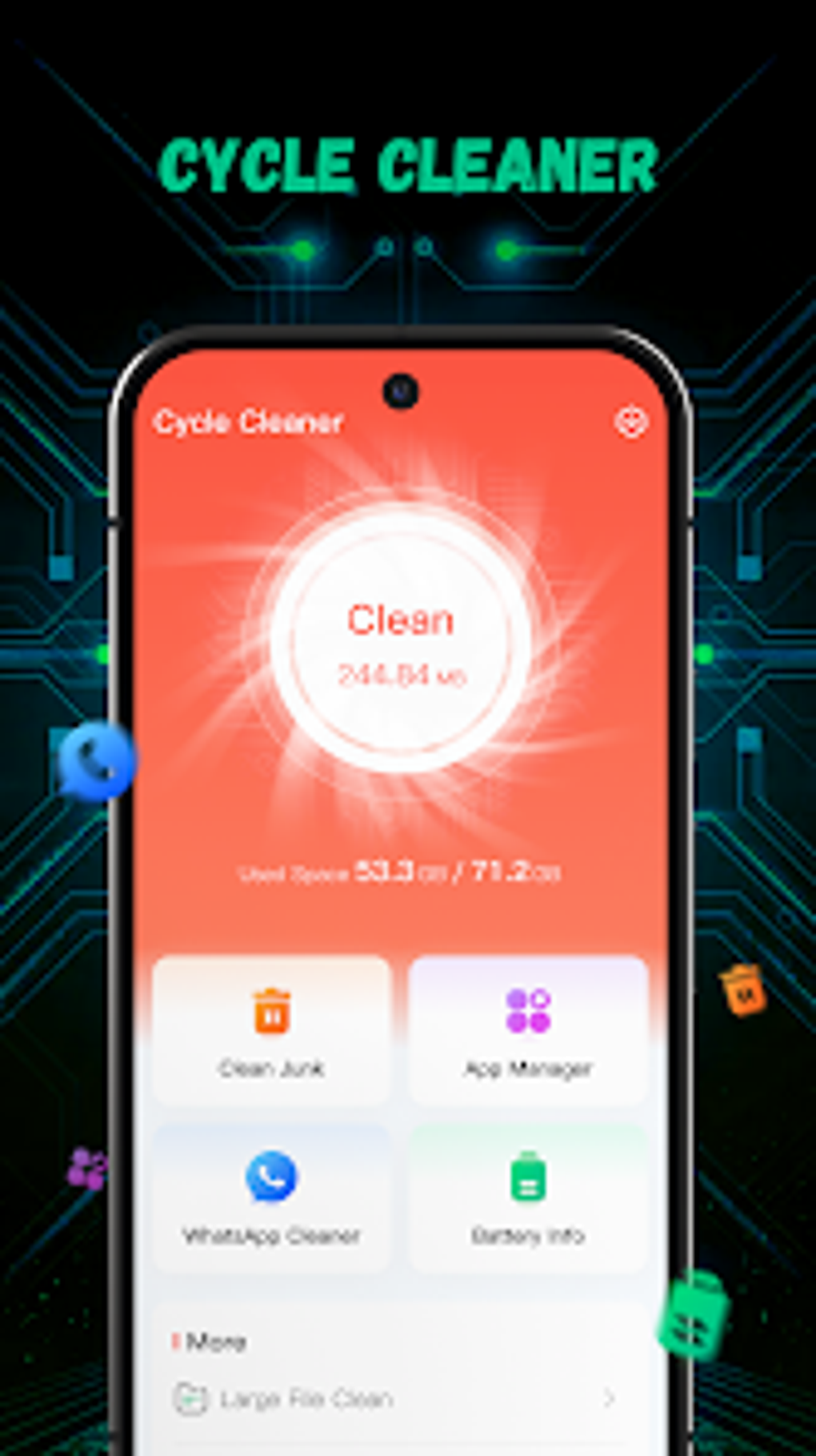 Cycle Cleaner - Speed Clean per Android - Download