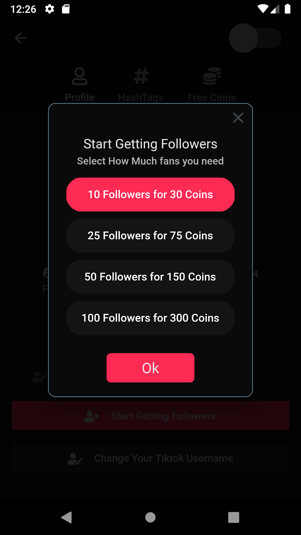 Tiktik - Fans Hashtags для Android — Скачать