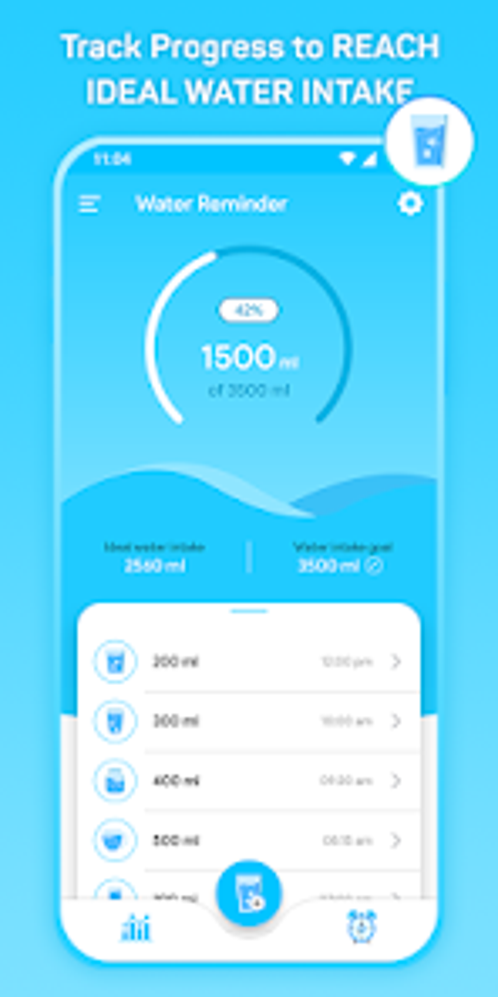 Water Tracker: Water Reminder para Android - Descargar