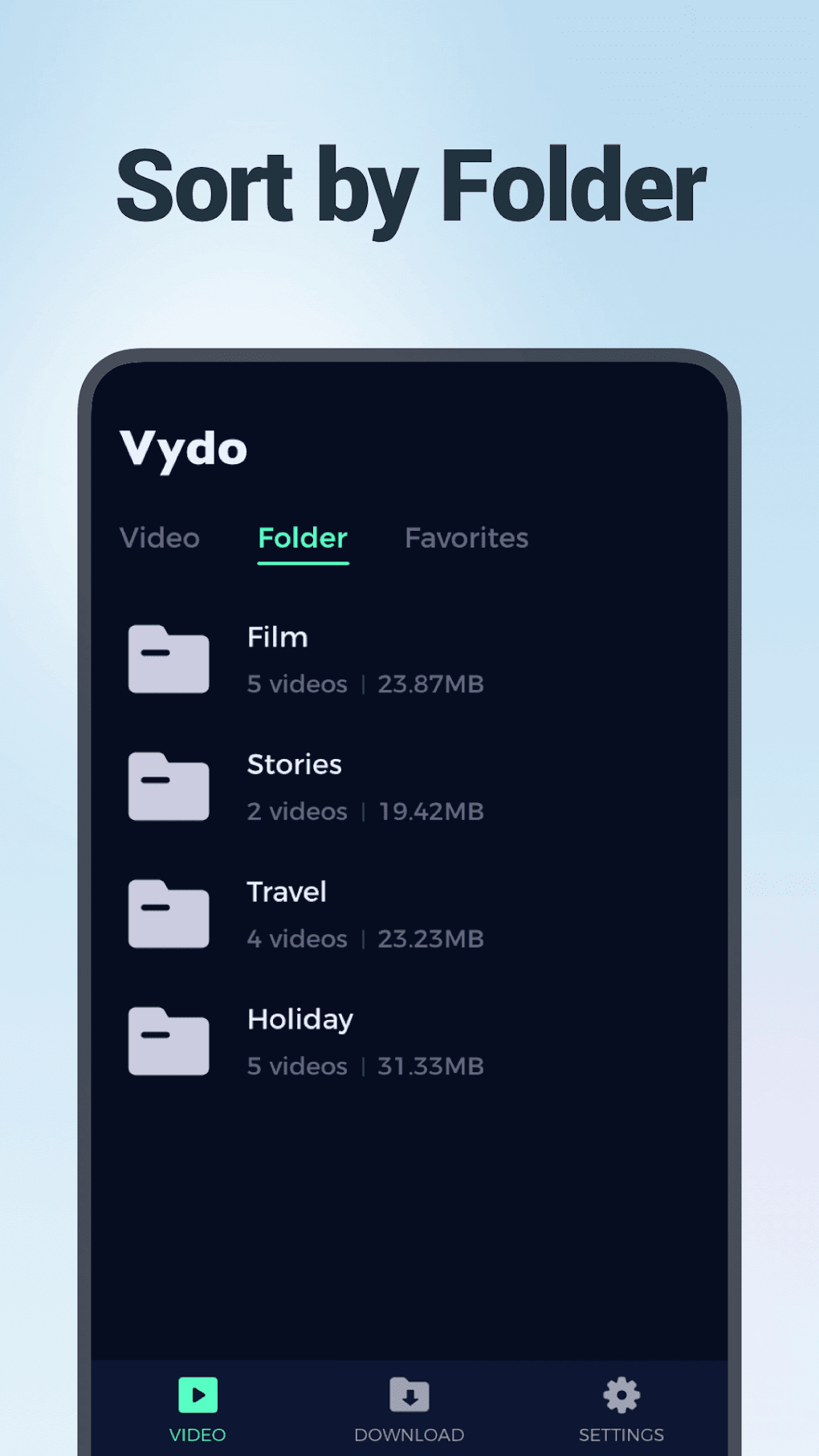Vydo - Video Player for Android - Download
