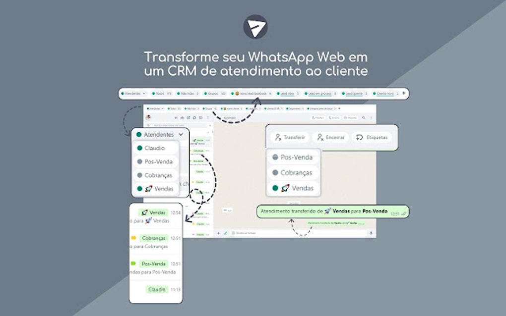 CRM multiatendimento para Google Chrome - Extensión Descargar