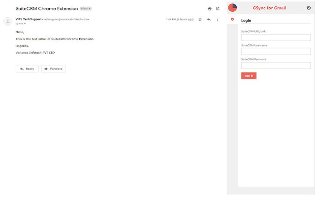 Gmail Integration Plugin for SuiteCRM Google Chrome 용 - 확장 프로그램 다운로드