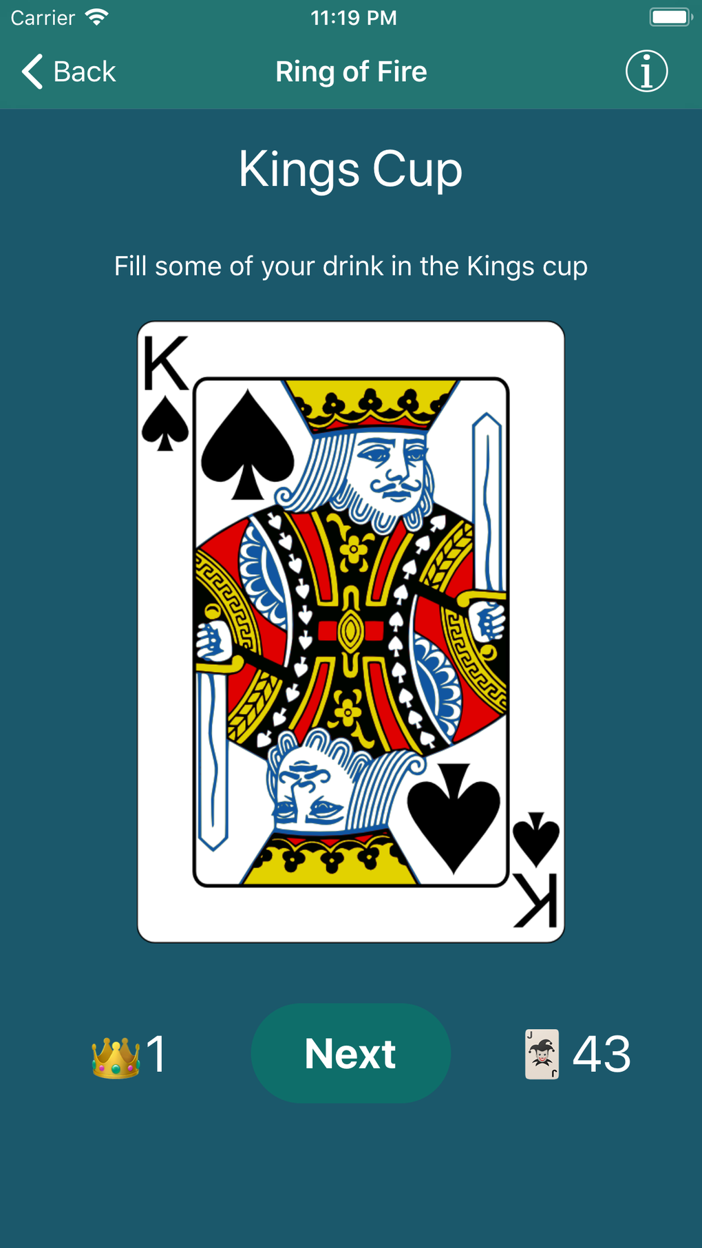 Ring of Fire: Drinking Game for iPhone - Download