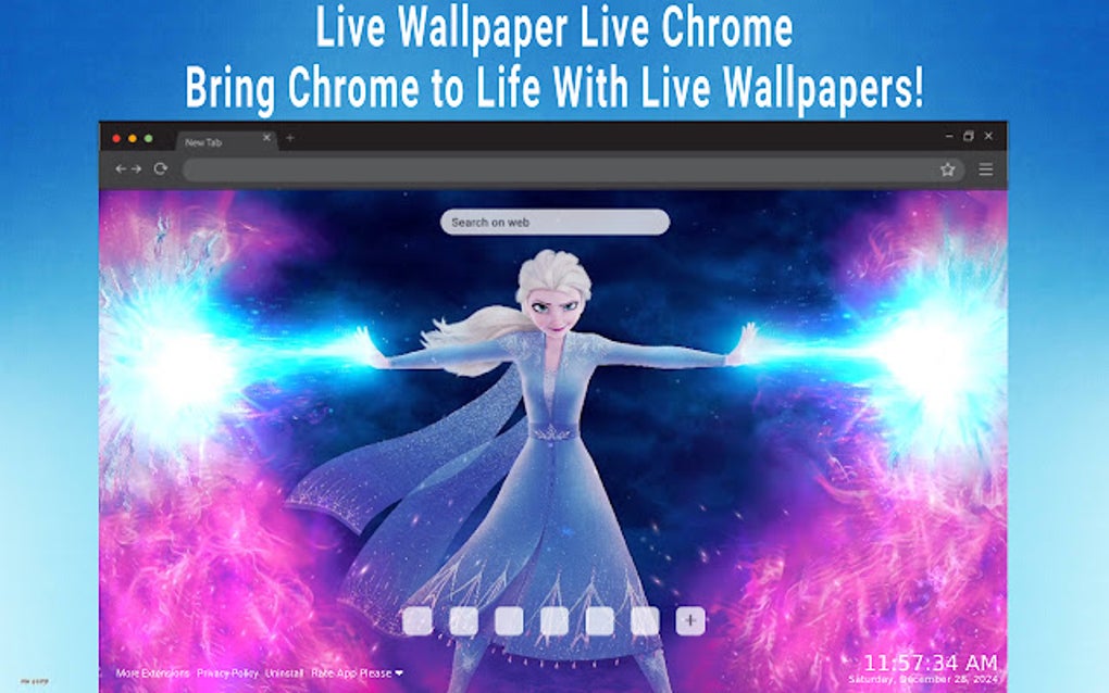 Frozen Elsa 4K Wallpaper pour Google Chrome - Extension Télécharger