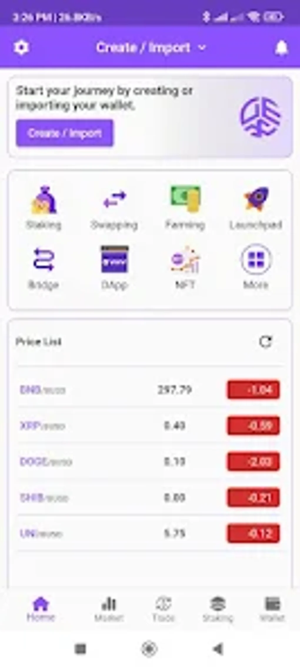 Dex Crypto Wallet Exchange for Android - Download