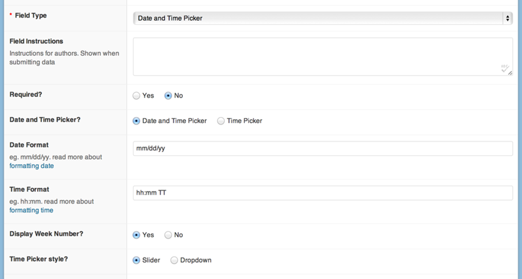 Date and Time Picker Field para WordPress - Descargar