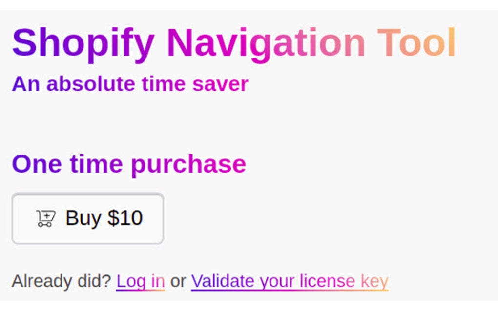 Shopify Navigation Tool for Google Chrome - Extension Download