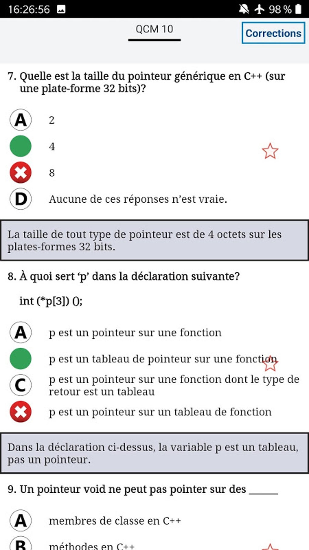 QCM C++ Entrainement Avec explications détaillées APK for Android ...