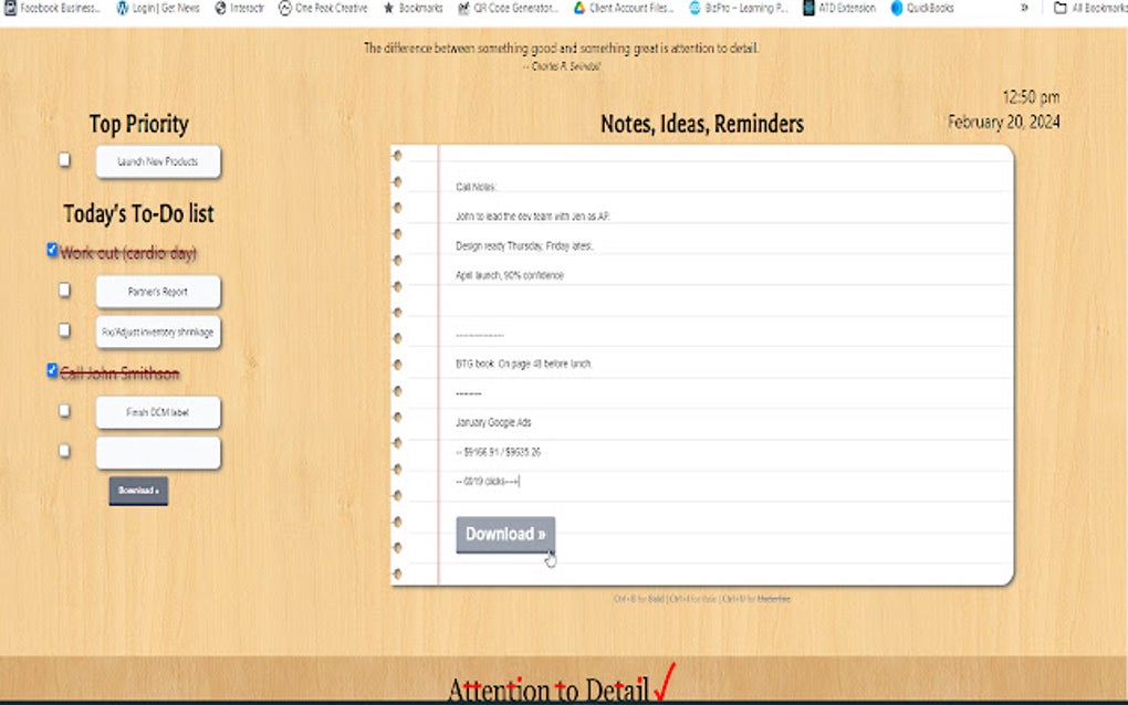 Priorities & Notebook by Attention to Detail for Google Chrome ...