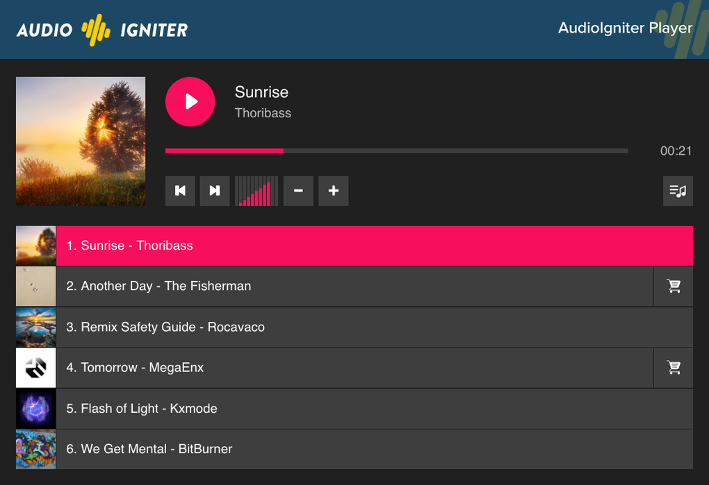 AudioIgniter Music Player para WordPress - Descargar