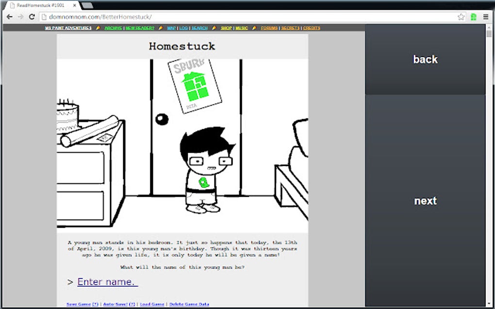 Better Homestuck Google Chrome 용 - 확장 프로그램 다운로드
