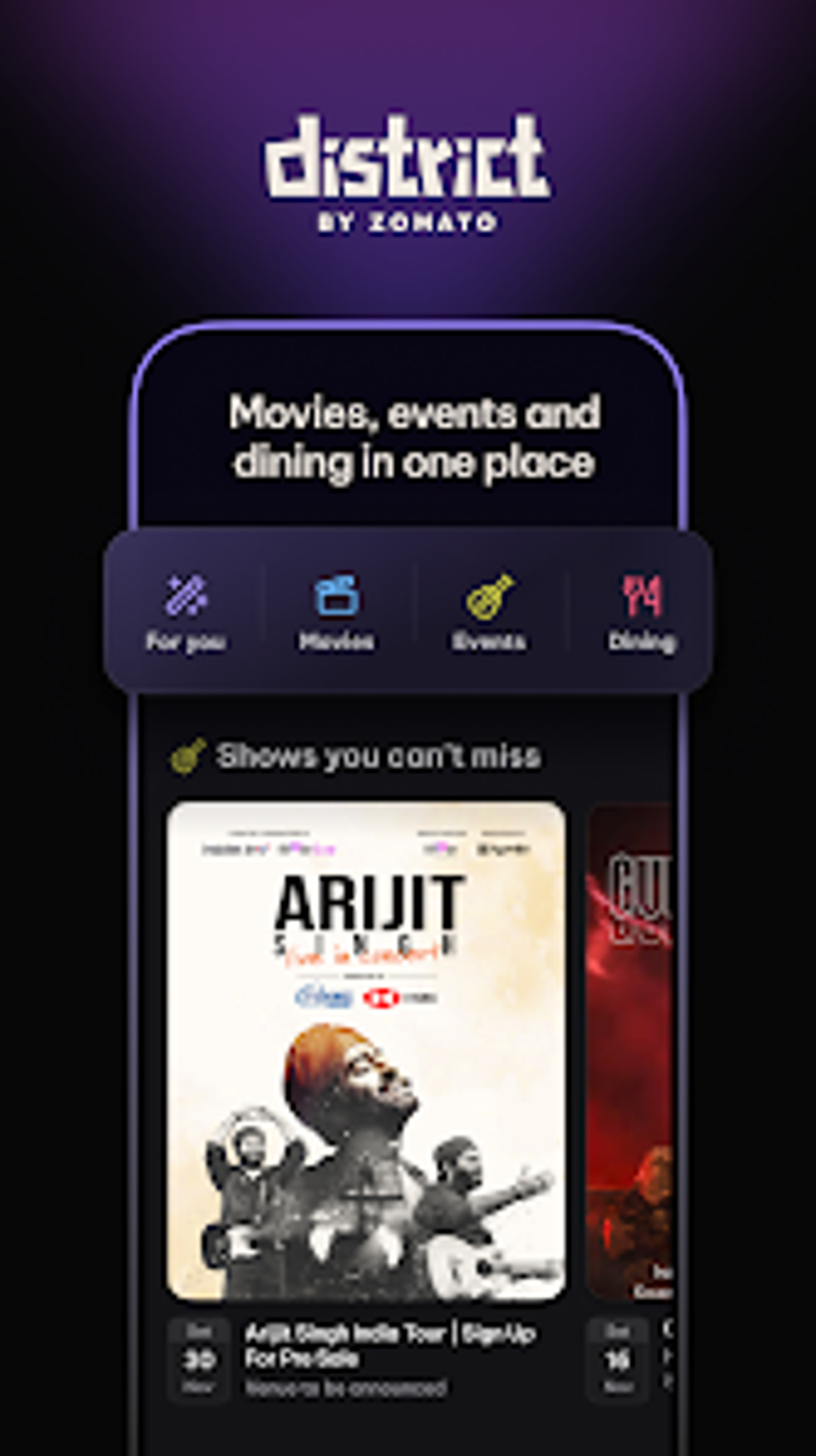 District: Movies Events Dining for Android - Download