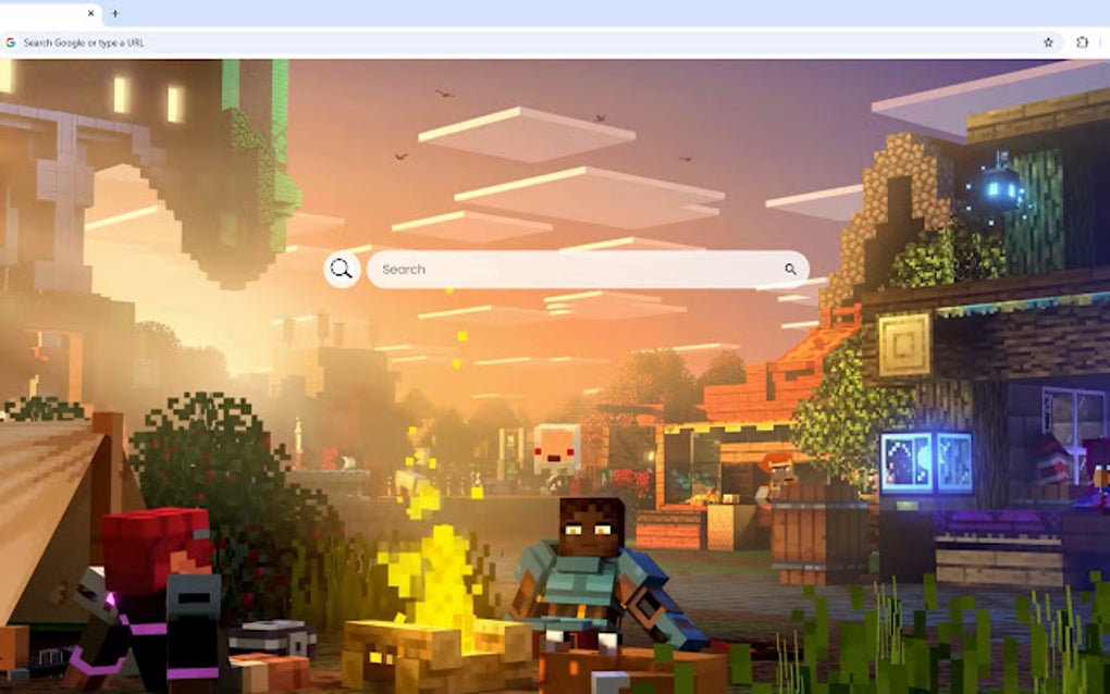Minecraft Dungeons Live Wallpaper สำหรับ Google Chrome - ส่วนขยาย ดาวน์โหลด