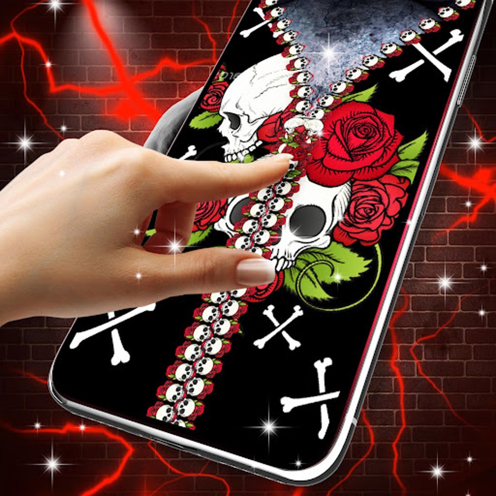 Skull lock screen zipper APK for Android - Download