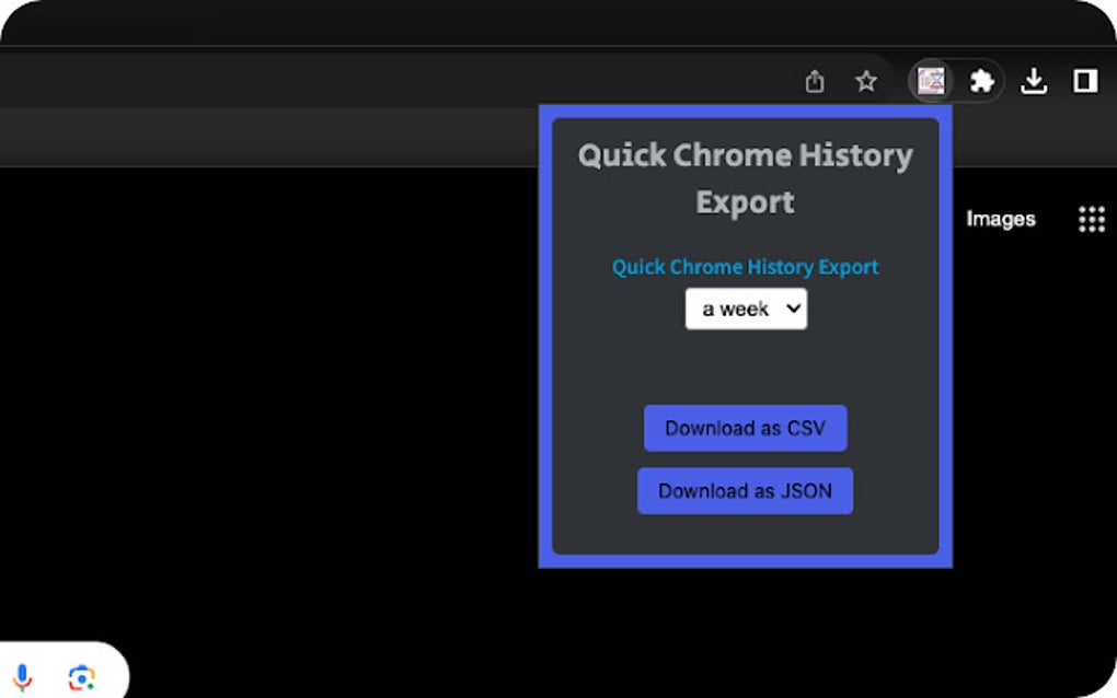Quick Chrome History Export Google Chrome 용 - 확장 프로그램 다운로드 Quick Chrome History Export Google Chrome 용 - 확장 프로그램 다운로드